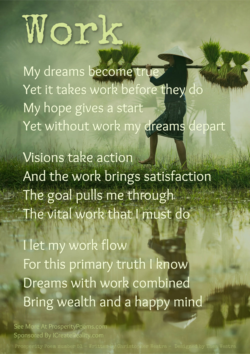 Prosperity Poem Work