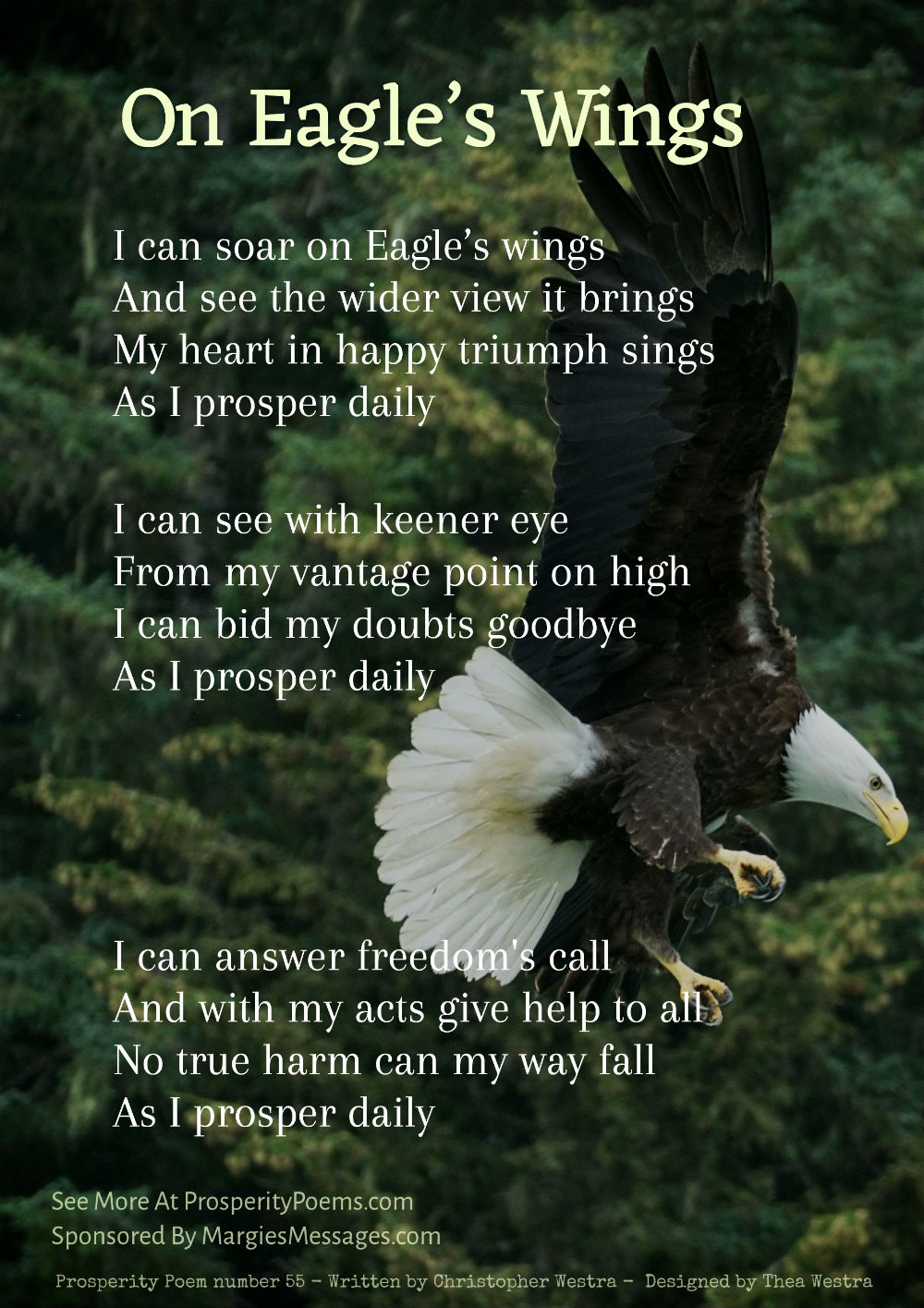 Prosperity Poem - On Eagle's Wings